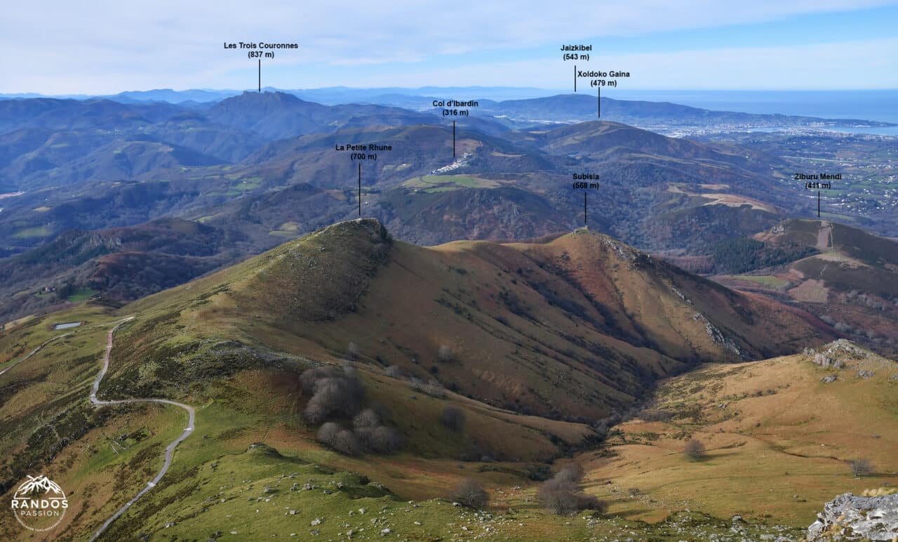 La Rhune en boucle par le plateau d'Ihizelai et les crêtes du Miramar